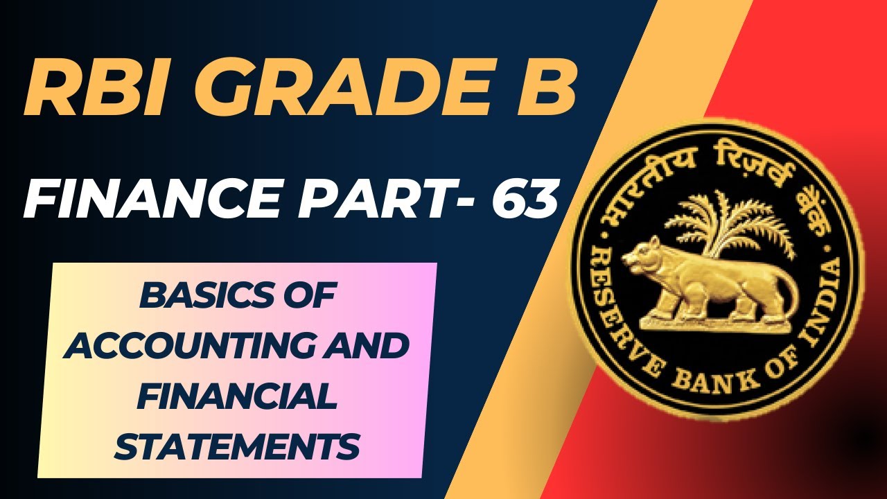 RBI Free Finance Updated (Part 63)–Basics of Accounting and Financial ...