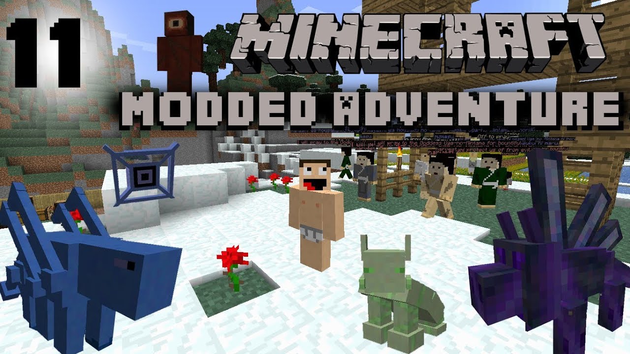 Minecraft Modded Adventure #11 Barney the Dino! - YouTube