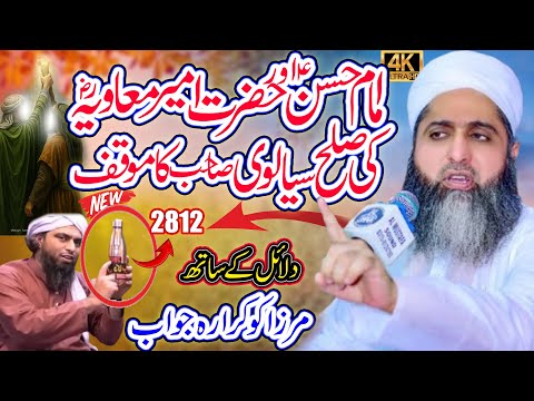 Allama Ghufran Mehmood Sialvi || Imam Hassan Hazrat Ameer Muawiya (R.A) Ki Sulah || Wali e Konian