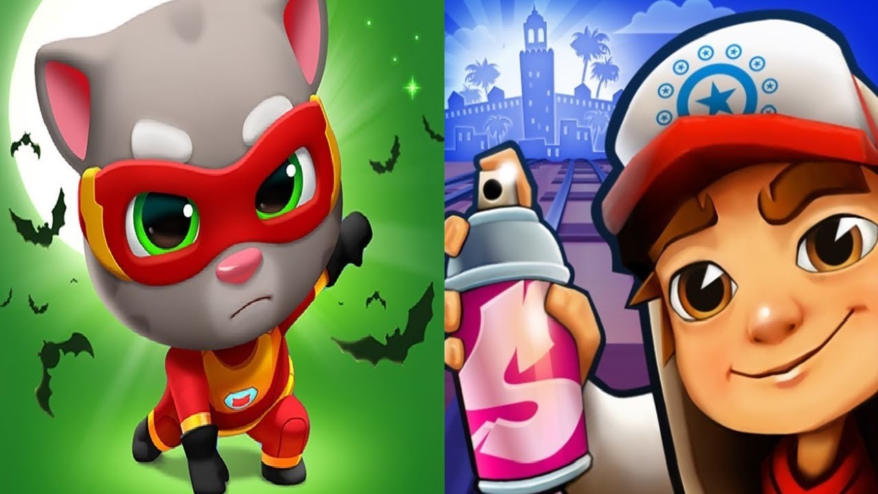 TALKING TOM HERO DASH HALLOWEEN 2021 VS Subway Surfers 2021 Marrakesh ...