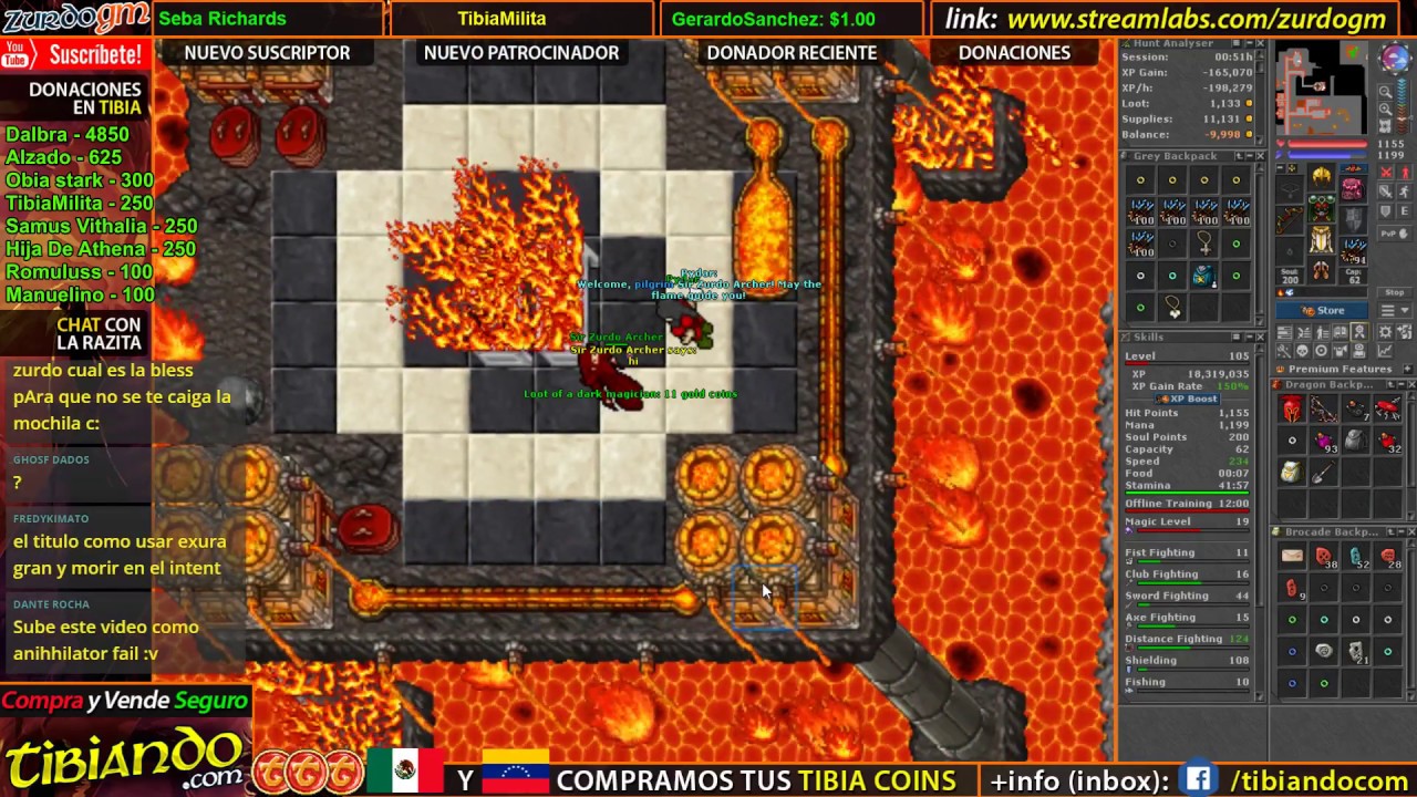 Tibia Live: Archerito en The Annihilator Quest y como comprar blessing ...