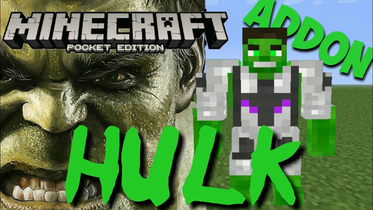 how to become hulk addon Minecraft pe | Minecraft - YouTube