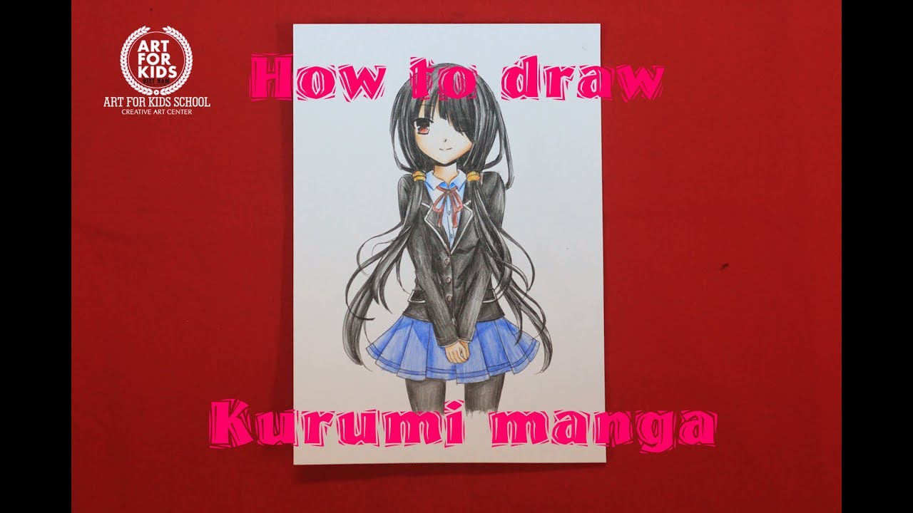 How to draw Kurumi Tokisaki( Date a live ) - YouTube