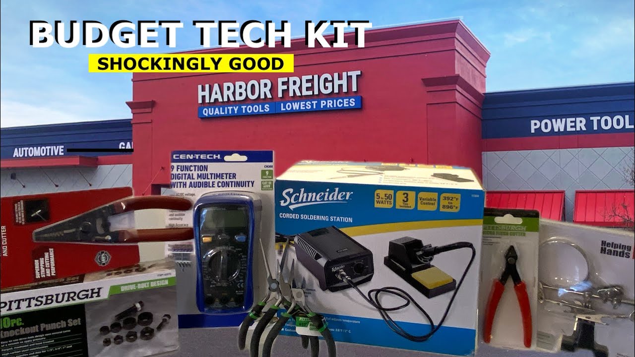 Basic Tube Amp Building Tool Kit all from Harbor Freight - YouTube