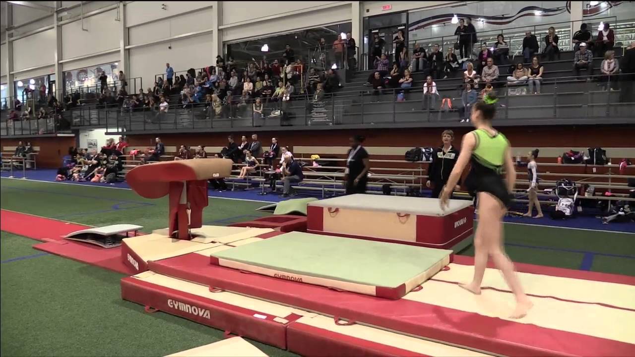 Championnat Quebecois Gymnastique Saut F JO 9 2016 04 22 3 - YouTube