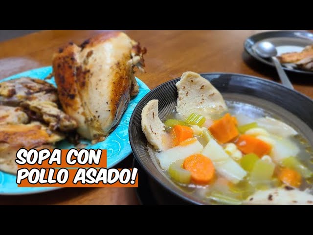Recetas De Sopa De Pollo Asado Cocina Con Mina: Pollo Asado A La Sopa