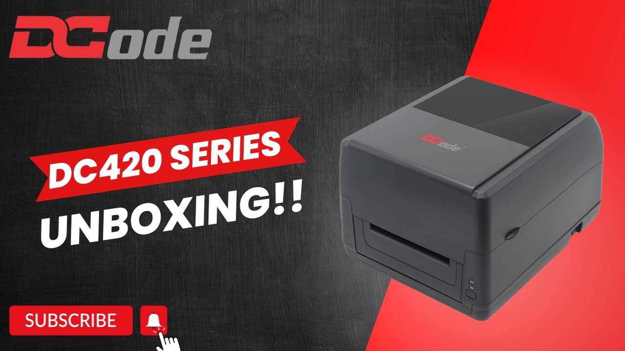 (ENGLISH) DCode DC421 Pro/ DC423Pro Barcode Printer Unboxing - YouTube