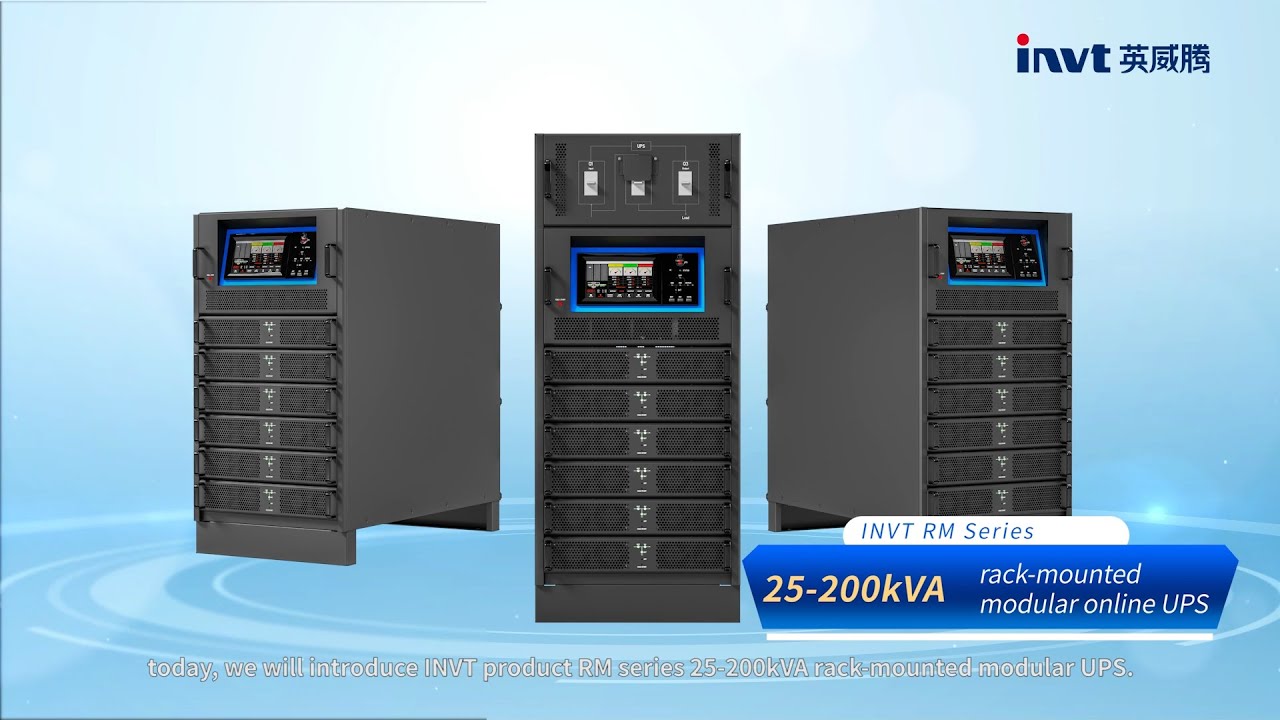 UPS Product Introduction: INVT RM 25-200kVA Rack-Mounted Modular Online ...