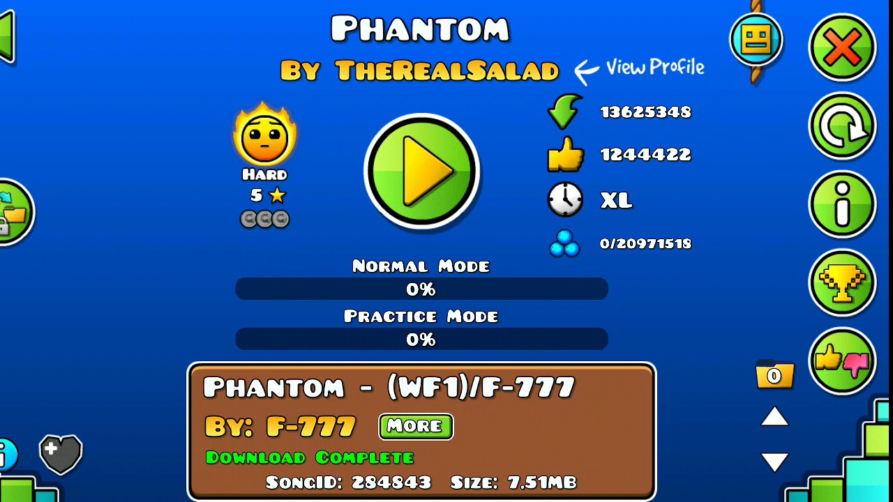 100% Complete Phantom | Geometry Dash - YouTube