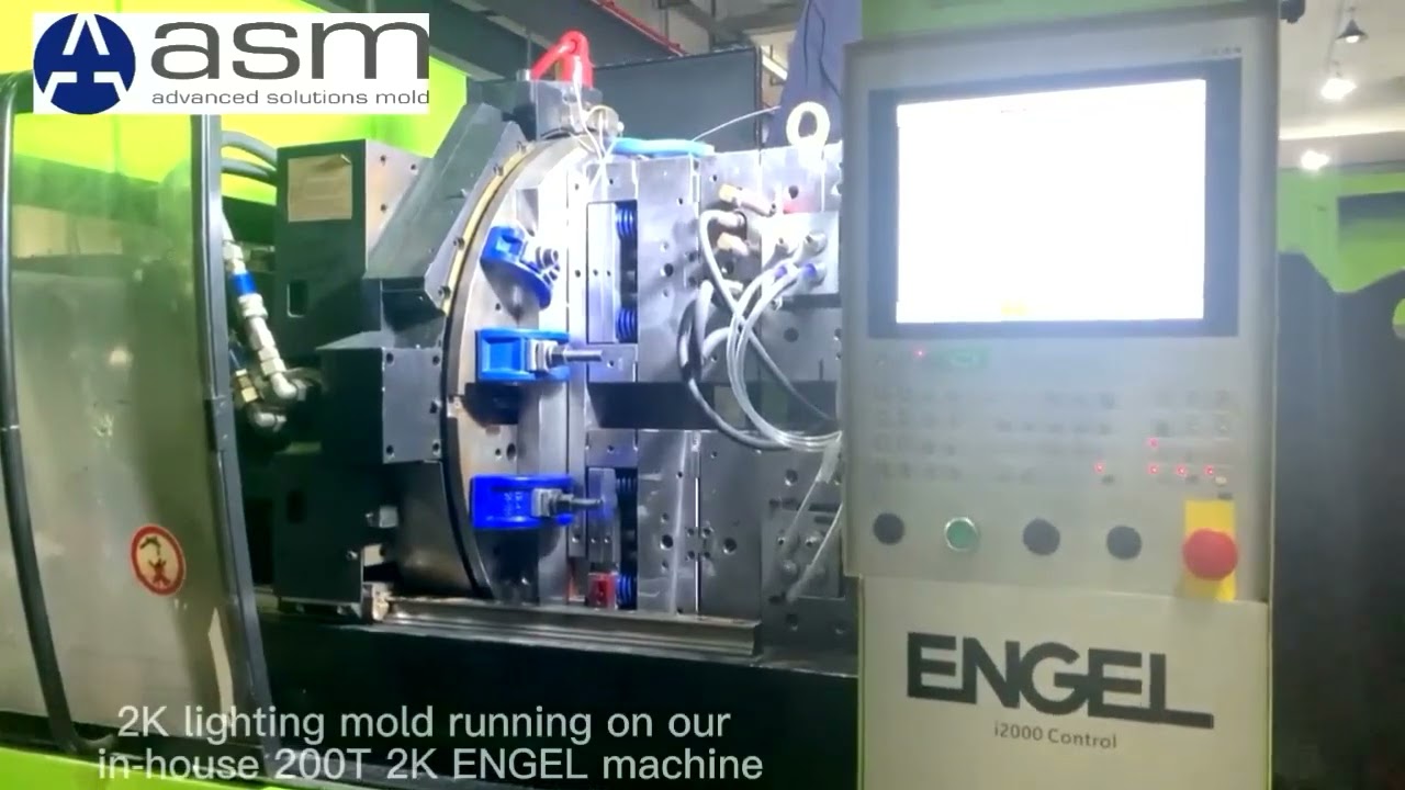 2K Automotive lighting mold running on our in-house 200T 2K ENGEL ...