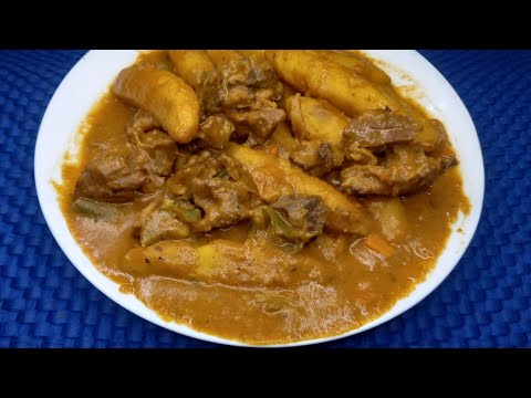 MATOKE WITH BEEF STEW RECIPE/HOW TO MAKE MATOKE/HOW TO COOK GREEN ...