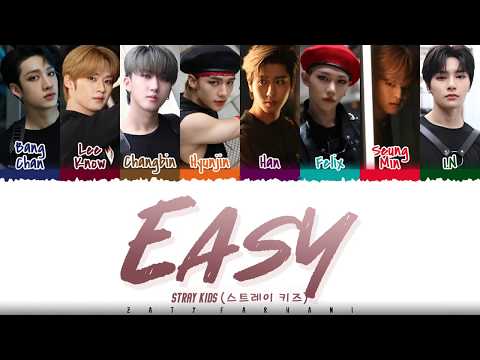 STRAY KIDS - 'EASY' Lyrics [Color Coded_Han_Rom_Eng]