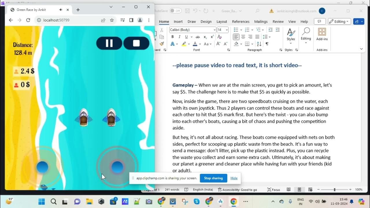 Flutter Global Gamers Challenge - 2024, Participation - YouTube