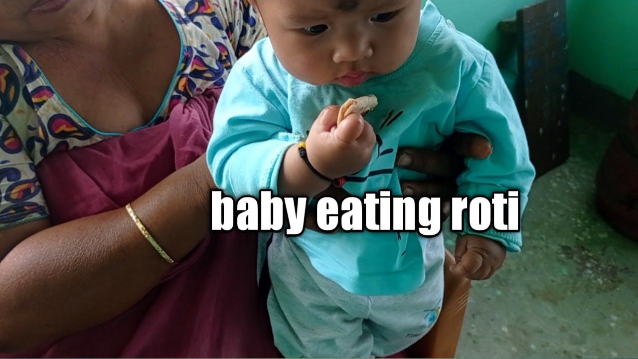 baby eat Roti - YouTube