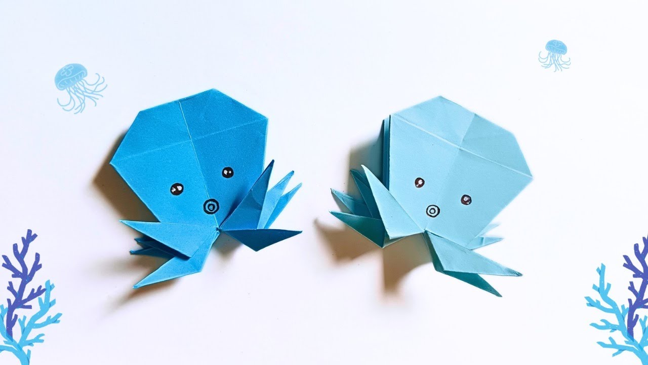 How to Make Octopus Origami | Easy Octopus Origami Tutorial | DIY Paper ...