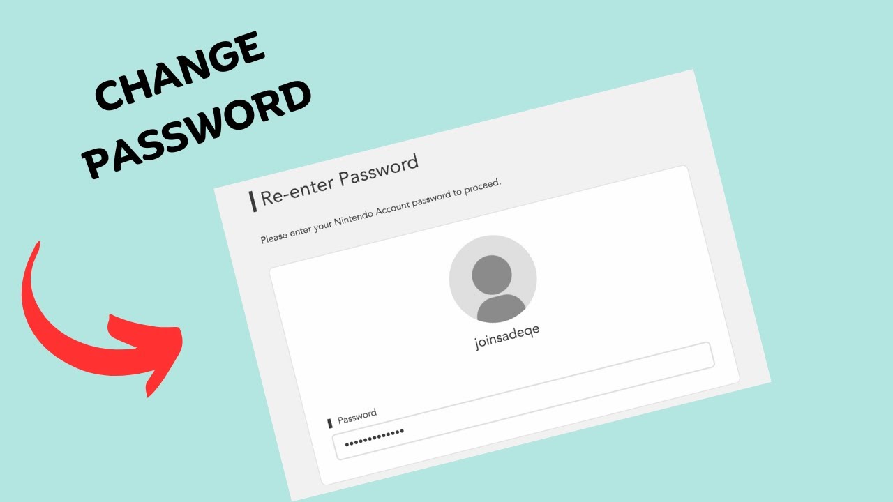 How to Change Password in nintendo Account - YouTube