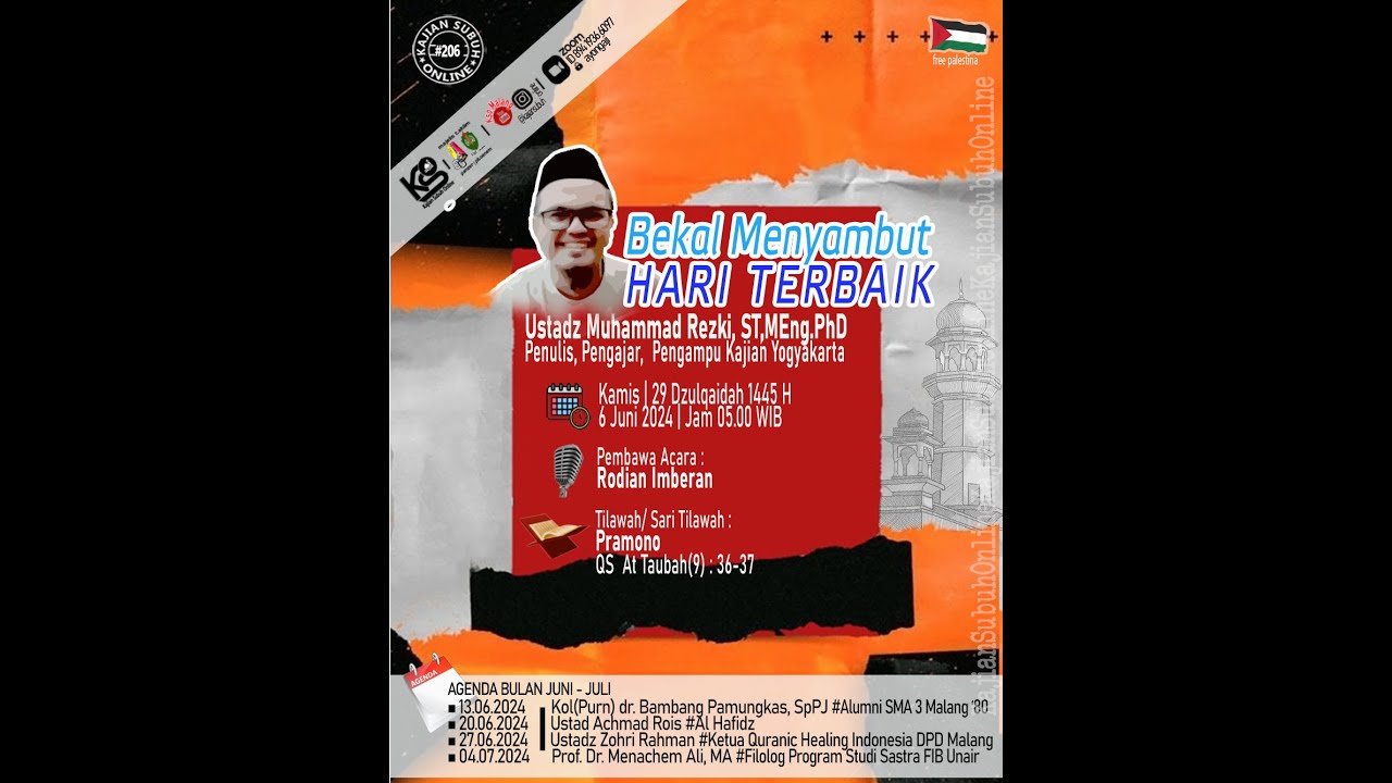 Bekal Menyambut Hari Terbaik | Ust. Muh. Rezki, PhD | KSO #206 | 29 ...