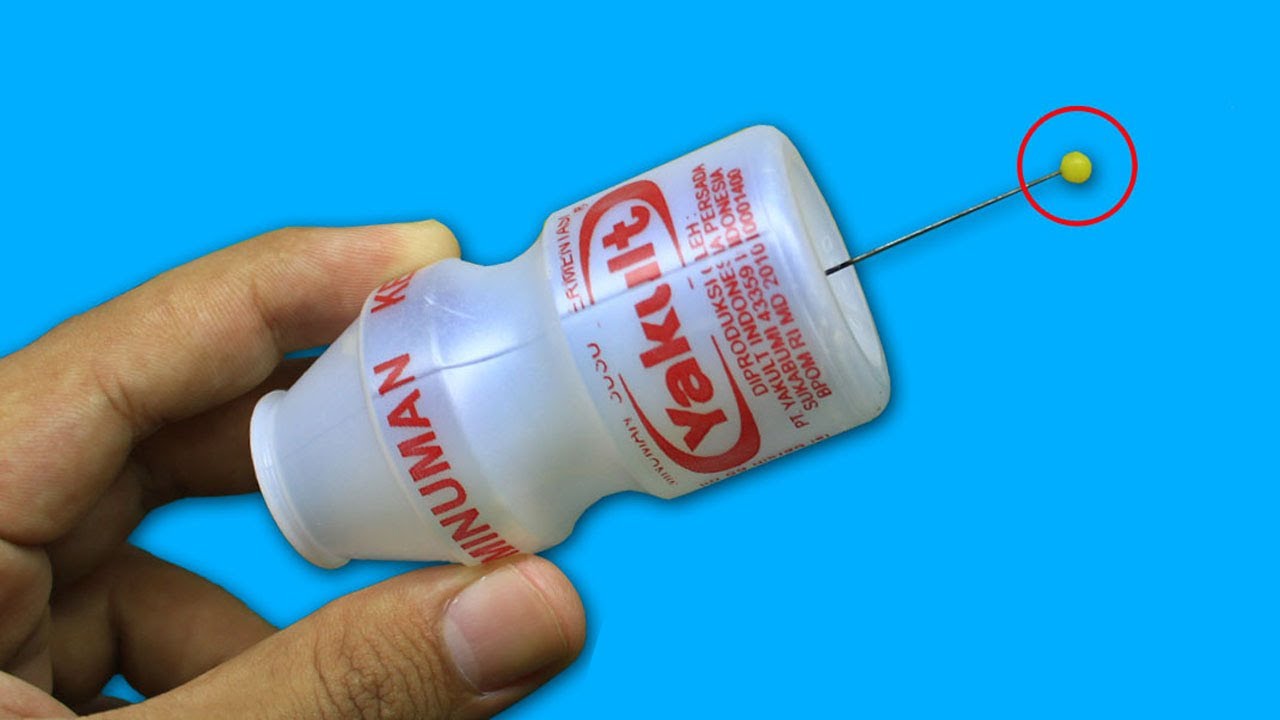 CREATIVE IDEAS FROM USED YAKULT BOTTLES - YouTube