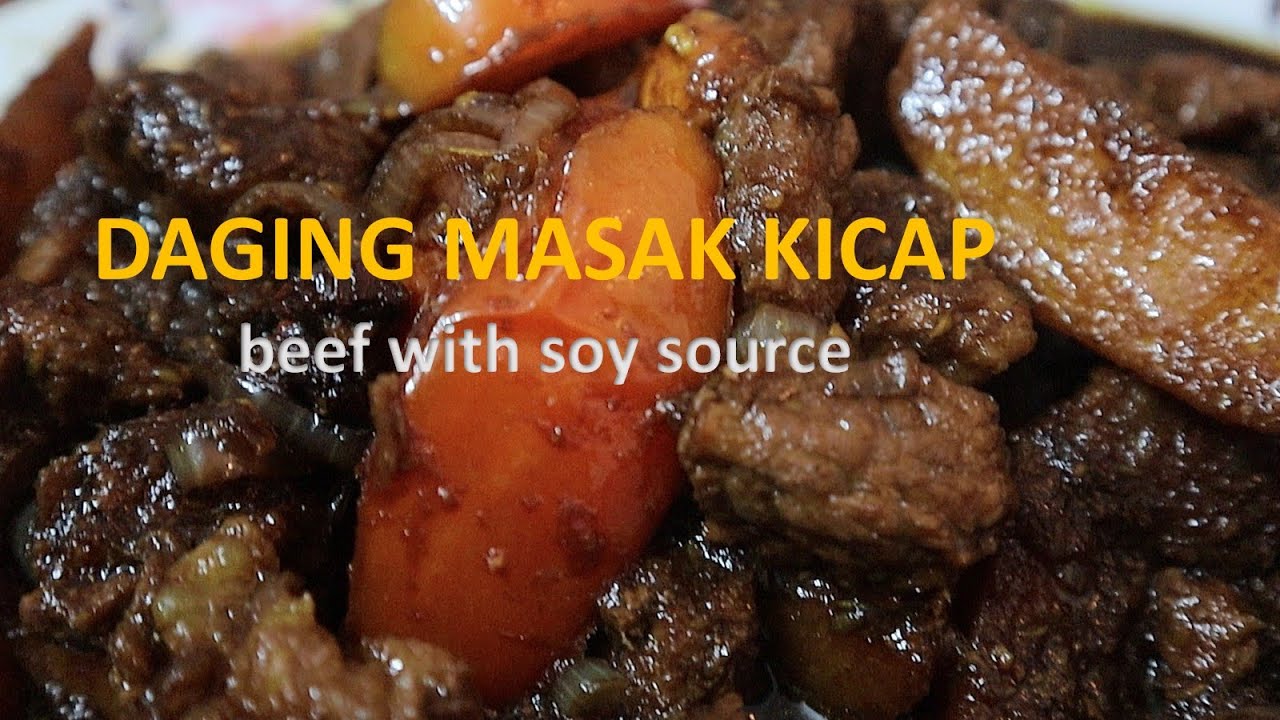 Daging Masak Kicap beef with soy sauce - YouTube