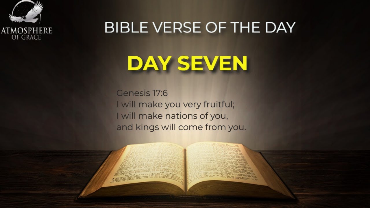 Daily Bible Verse : Day 7- You shall be Fruitful - YouTube