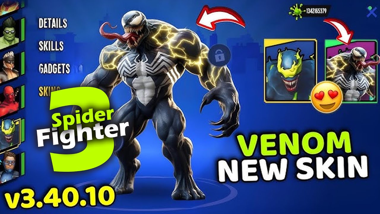 Venom New Form Unlocked | Spider Fighter 3 - YouTube