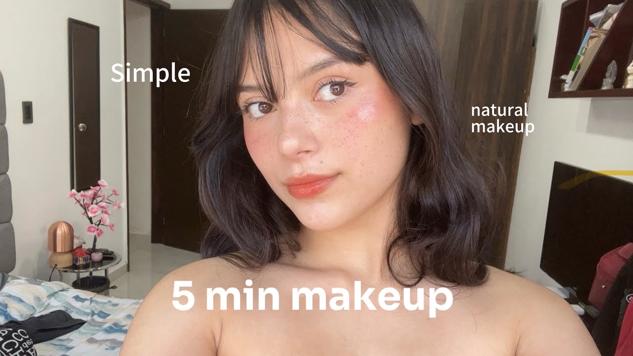 maquillaje fácil en 5 minutos/everyday natural makeup 5 minute tutorial ...