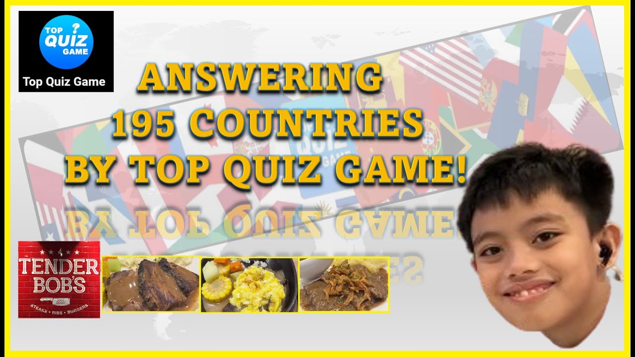 Aswered all 195 Countries on the map by Top Quiz Game, While waiting ...