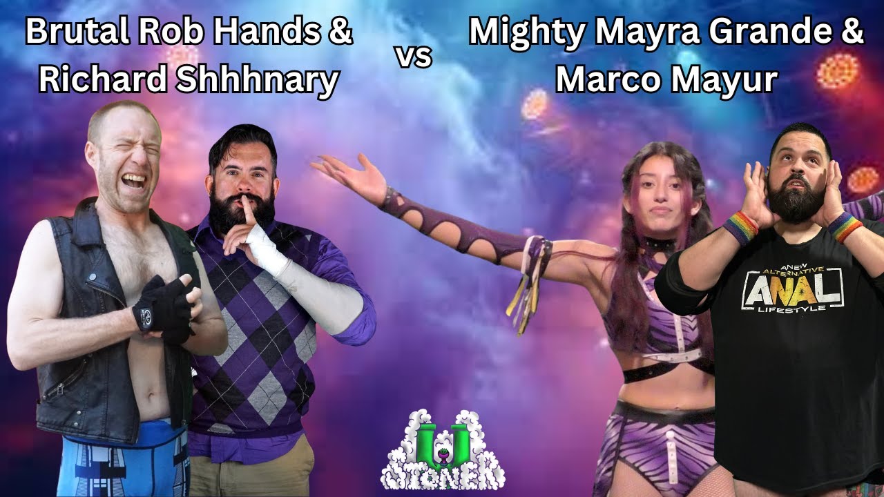 Brutal Rob Hands & Richard Shhhnary vs Mighty Mayra Grande & Marco ...