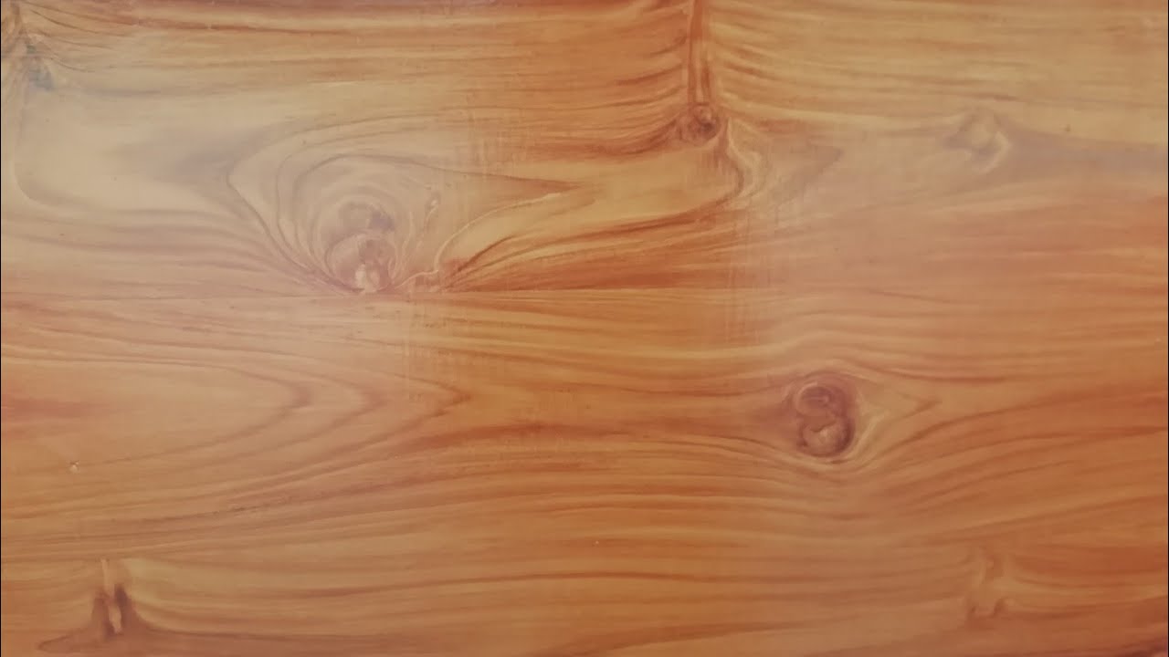 teak wood graning on metal box - YouTube