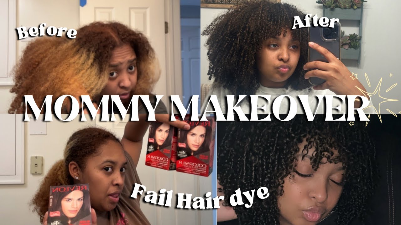 MOMMY MAKEOVER| FAIL HAIR DYE, CURLY CUT APPOINTMENT, MUKBANG & MORE ...