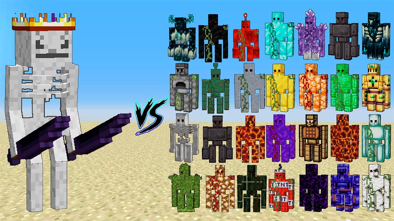 Emperor Skeleton vs all Golems | Extra Golems - YouTube