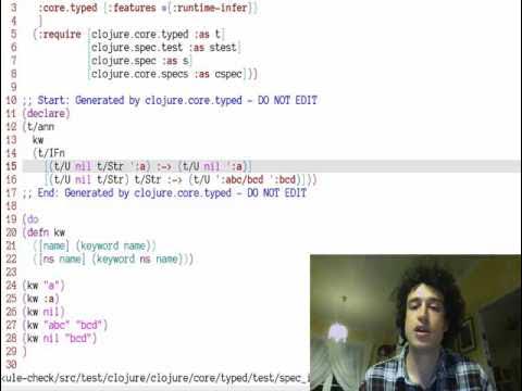 Automatic Annotations for Typed Clojure - YouTube