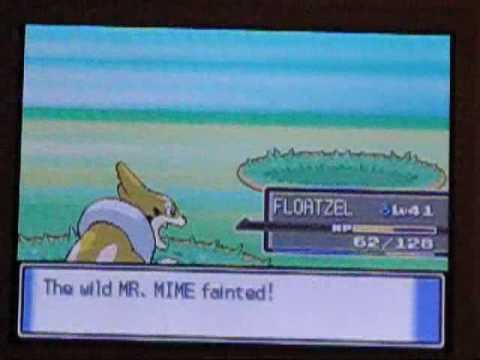 Pokemon Platinum My Shiny Floatzel - YouTube