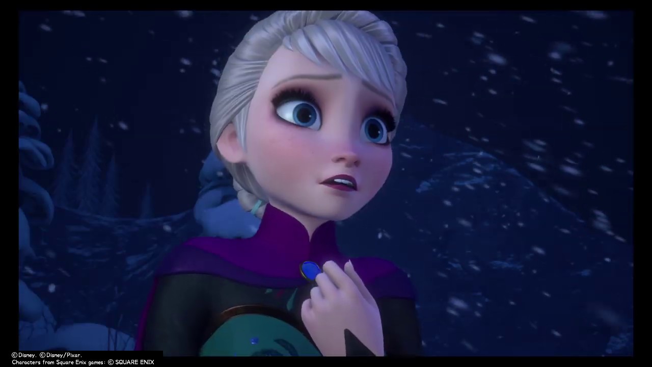 Kingdom Hearts 3 - Elsa + Larxene Cutscene (Frozen) - YouTube