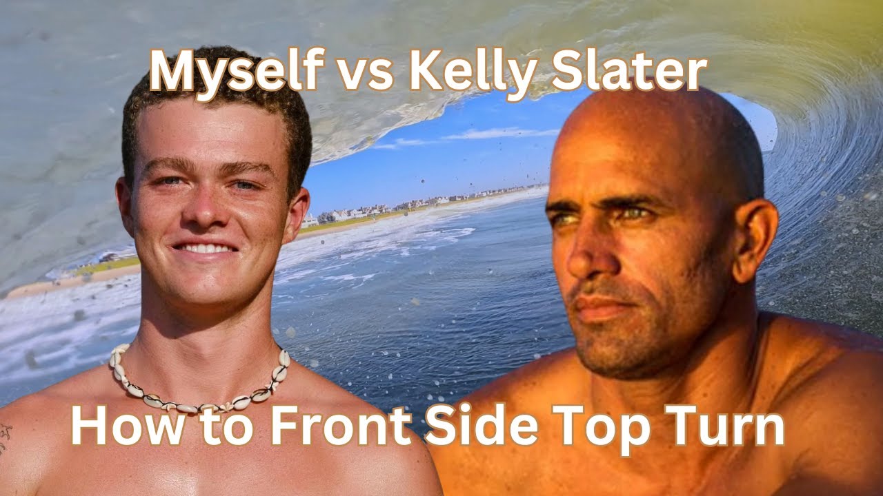 Kelly Slater vs Myself. How to do a front-side top turn? - YouTube