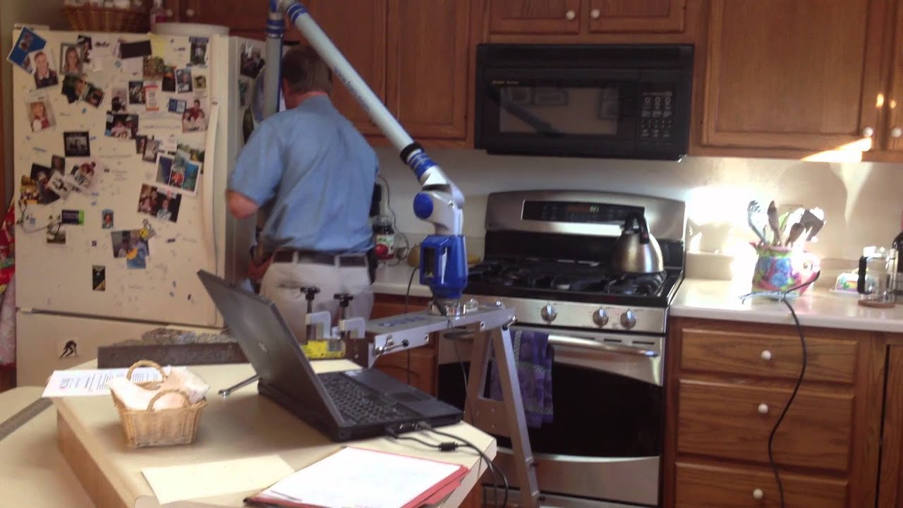 Laser Scanning kitchen - YouTube