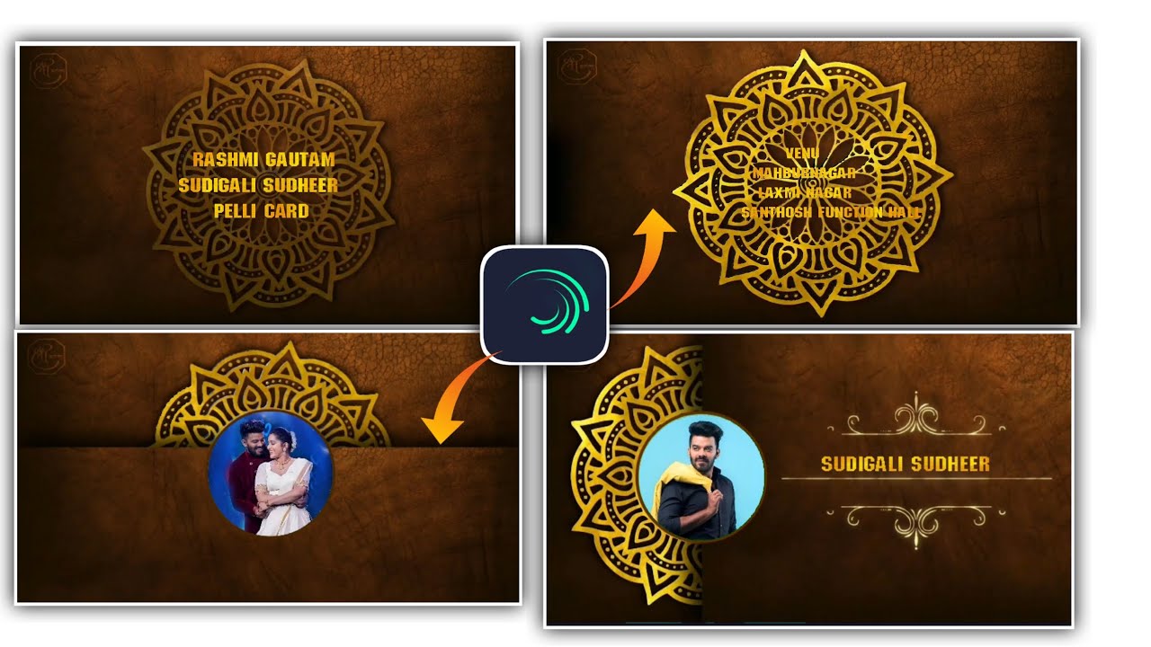 TREADING WEDDING CARD ANNIVERSARY VIDEO EDITING IN ALIGHTMOTION wedding ...