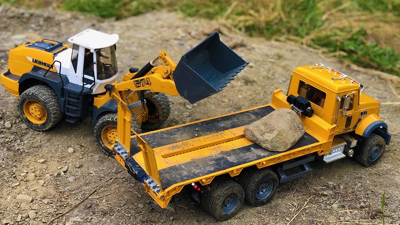 Stunning Construction Site Truck and Loader Heavy Load! - YouTube