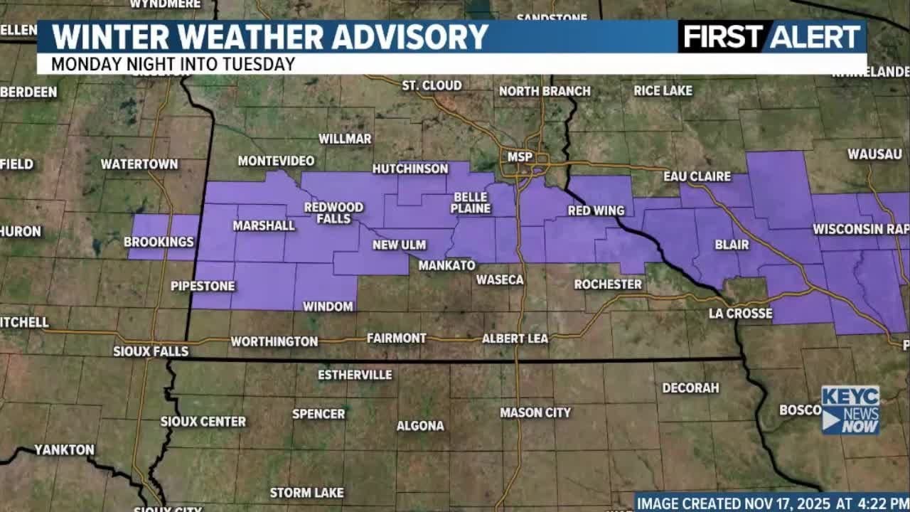 Winter Weather Advisory for snow tonight into Tuesday morning - YouTube