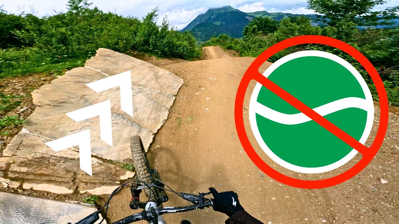 HOW IS THIS A GREEN TRAIL?? | CHÂTEL MTB BIKE PARK - YouTube