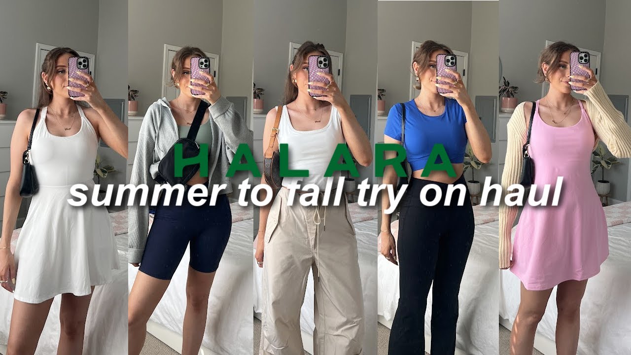HALARA SUMMER TO FALL TRY ON CLOTHING HAUL | casual + comfy outfit ...