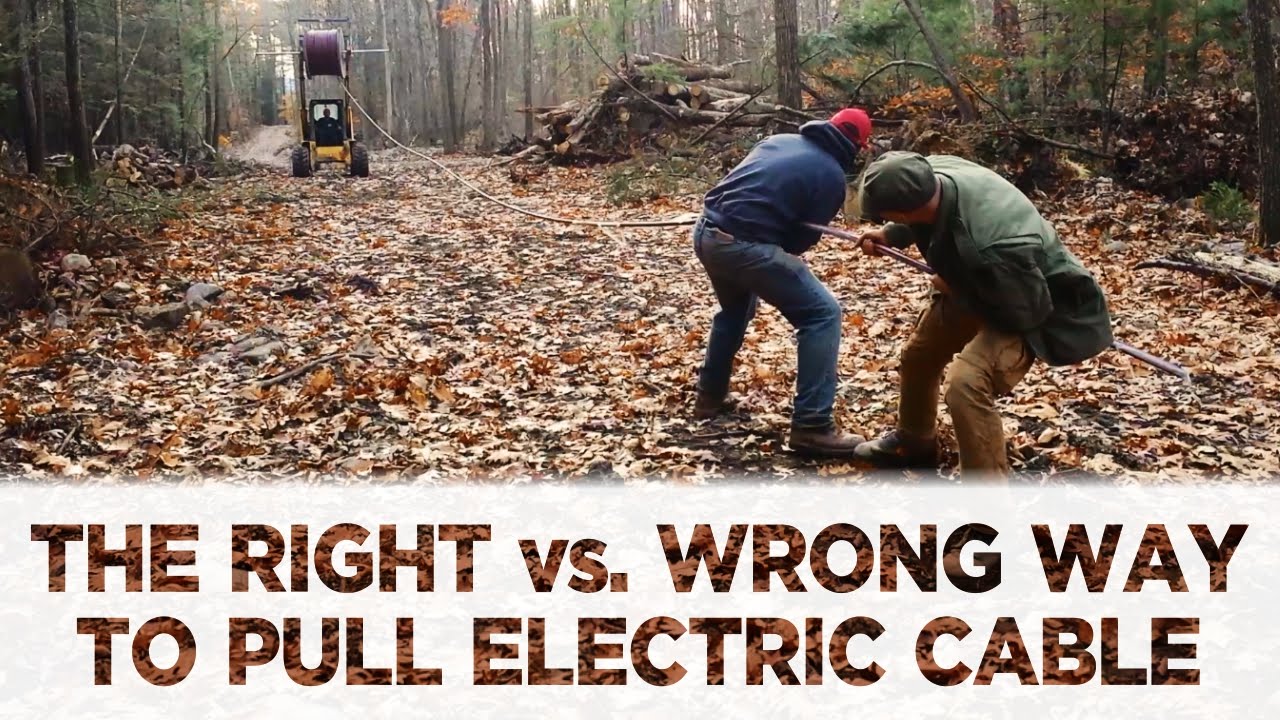The Right vs. Wrong Way to Pull Electric Cable - YouTube