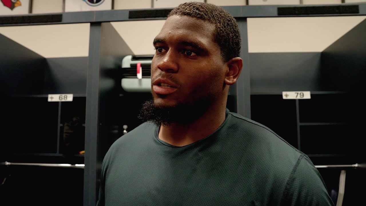 Kelvin Banks Jr. | Saints-Seahawks Postgame Interview | 2025 NFL Week 3 ...