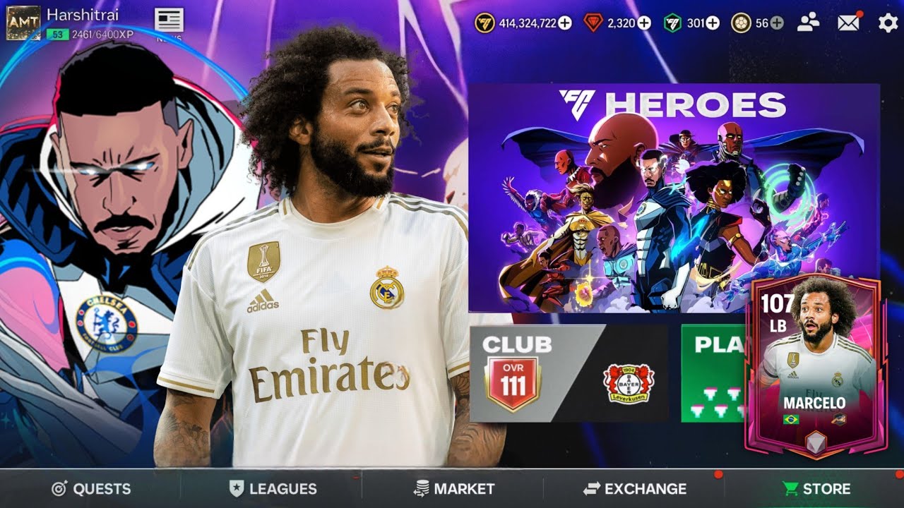 107 OVR ICON MARCELO!? NEW HEROES CHRONICLES EVENT FC MOBILE 25 ...
