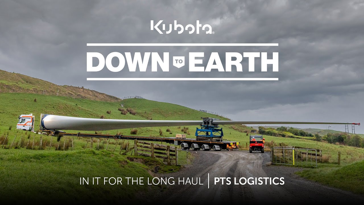 PTS Logistics and their Kubota RTV delivering to the Turitea Wind Farm ...