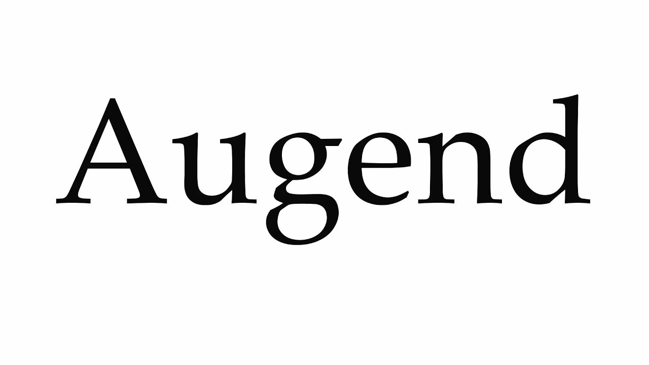 How to Pronounce Augend - YouTube