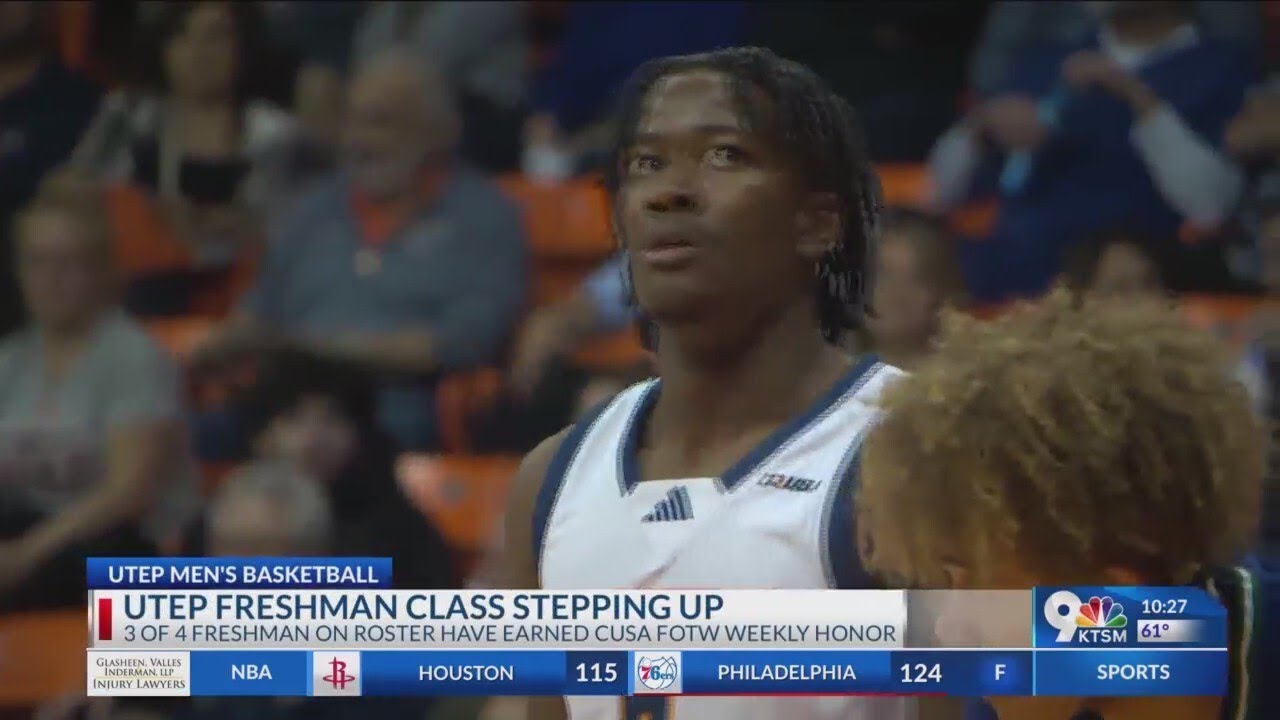 UTEP freshman class of Trey Horton III, Elijah Jones, and David Terrell ...