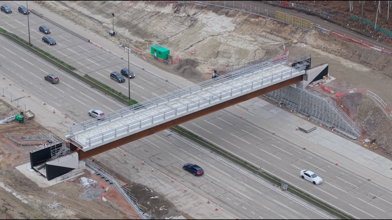 November 2024 - M25 Junction 10 Project, new Clearmount Bridge in place ...