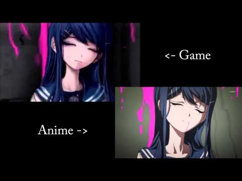 Dangan Ronpa - Sayaka Maizono's Death Comparison! (PSP vs. Anime)