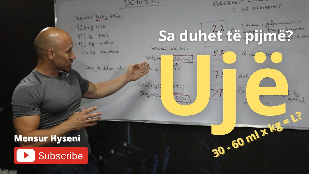 Sa Ujë Duhet të Pimë - Dehidrimi dhe Rreziqet | Mensur Hyseni - YouTube